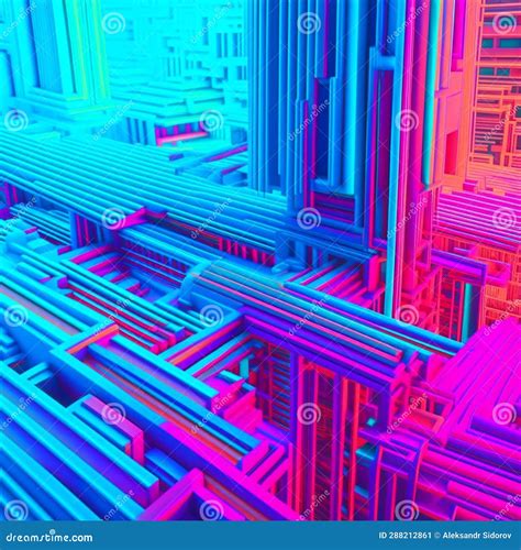 Abstract Colorful Illustration Colorful Abstract Background With Repeating Curves Of Parallel