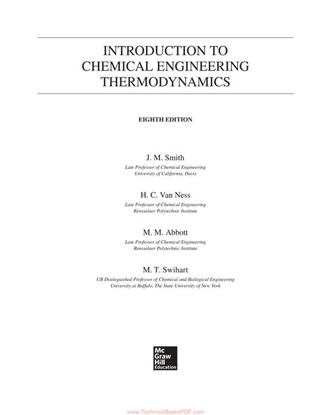 SOLUTION Introduction To Chemical Engineering Thermodynamics Studypool