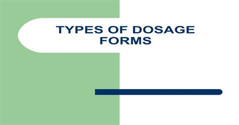 Pdf Types Of Dosage Forms Uploads3730