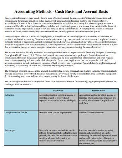 Free 10 Accrual Basis Accounting Samples In Pdf