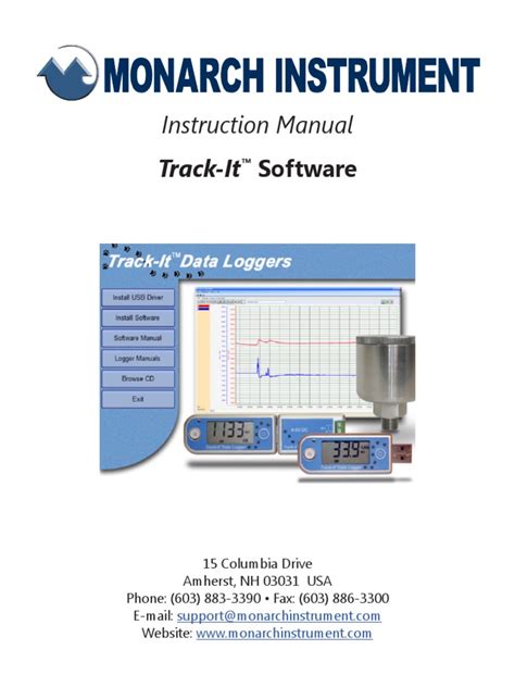 Software User Manual Monarch Instruments Pdf Installation