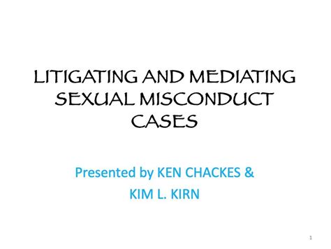 Ken Chackes On Linkedin This Friday June 28th Im Presenting On Litigating And Mediating Sexual…