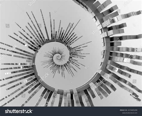 Fibonacci Spiral 3d Image Helix Framework Stock Illustration 2274405299