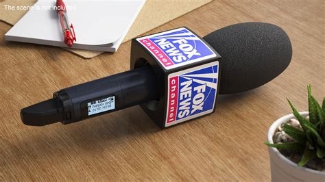 3d Fox News Reporter Microphone Square Turbosquid 2169019