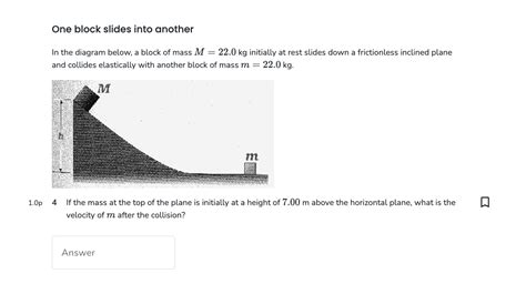 Solved One Block Slides Into Another In The Diagram Below A