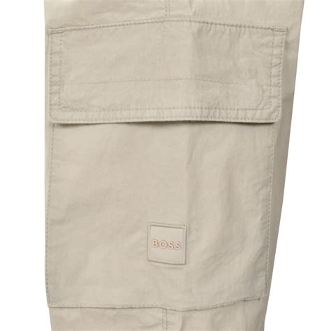 Boss Sisla 9 Cargo Trousers Beige Mainline Menswear