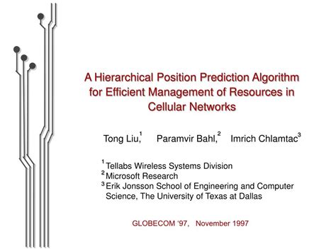 Ppt A Hierarchical Position Prediction Algorithm For Efficient