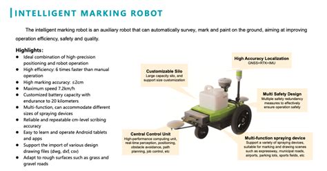 Intelligent Marking Robot Exclusive Release Intelligent Ai Road Marking Robot Gps Support Import