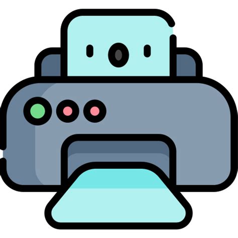 Printer Kawaii Lineal Color Icon Printer Kawaii Lineal Color Icon