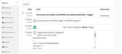 jotform integration allclients knowledge base