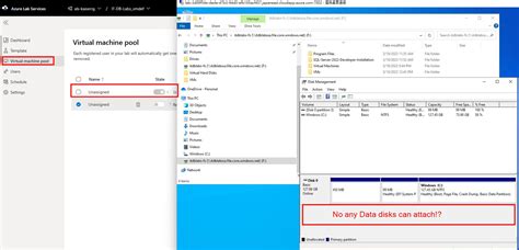 Azure Lab Services Vm Pool Cant Show Any Data Disks Attachment Microsoft Qanda