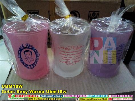 Gelas Sexy Warna Ubm18w Souvenir Pernikahan