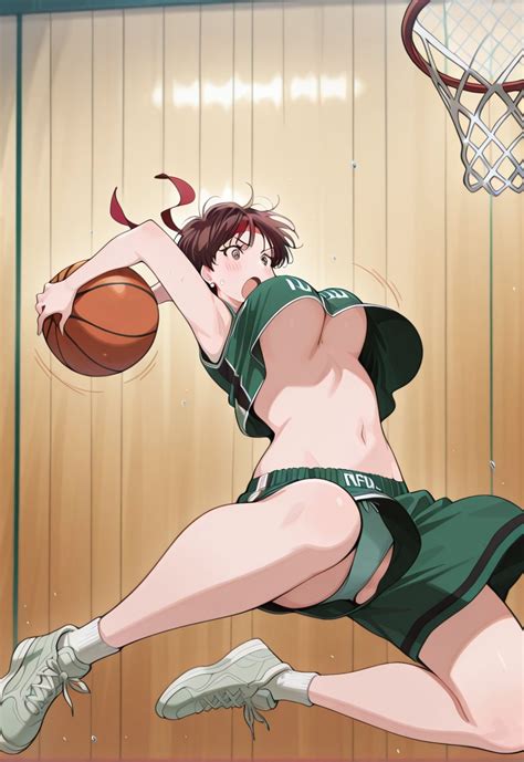 Rule 34 1girls Ai Generated Bandana Basketball Basketball Ball