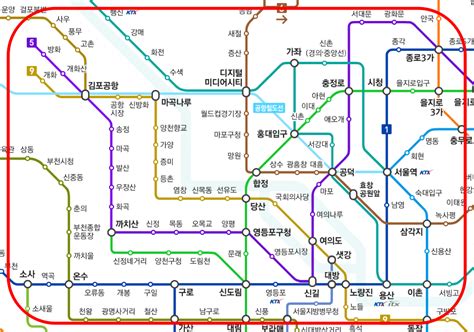 서울 지하철 노선도 크게보기 방법