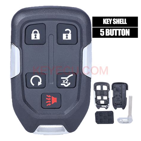 5 Button Smart Key Remote FOB Shell Case For GMC SIERRA Chevy For Chevrolet