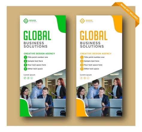 Premium Vector Rollup Template