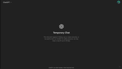 Temporary Chat Not Available Bugs Openai Developer Community