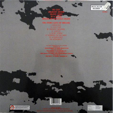 Fates Warning No Exit Color Vinyl Get Hip Recordings