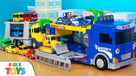 캐리어카 캐리에게 사고가 났어요 장난감 자동차 구조대 타요 레스큐 트럭 키글 토이 Kigle Toys Youtube