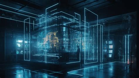 The Huid Powered Ai Robot Precision And Speed With Chatgpt Algorithms Stock Illustration