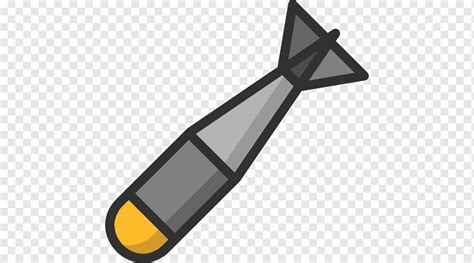 회색과 노란색 어뢰 그림 미사일 핵무기 폭탄 아이콘 군사 폭탄 각도 화이트 폭발 Png Pngwing