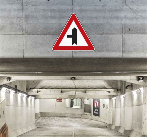 Intersection With Priority Sign Sticker Tenstickers