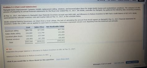 solved problem 9 2 part level submission marigold home