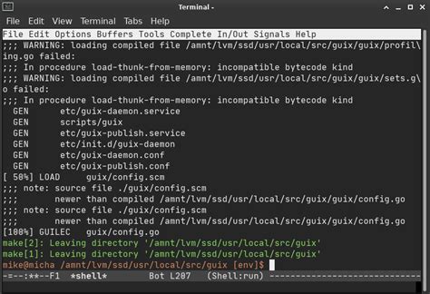 introduction on hacking guix with emacs