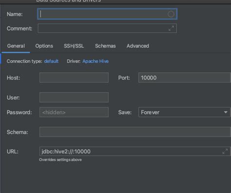 How To Connect To A Hive Database With No Authentication IDEs Support IntelliJ Platform