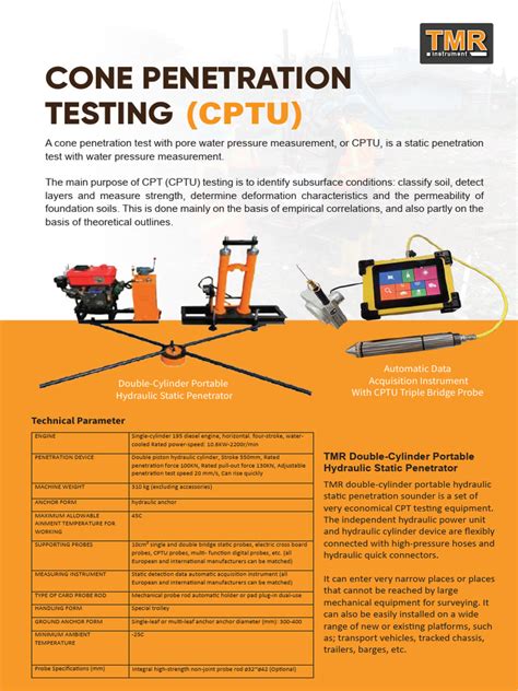 Cpt Equipment For Soil Analysis Pdf