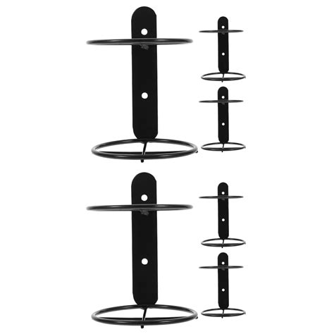 2 Pieces Hanging Wine Glass Rack For Wall Inside Coasters Black