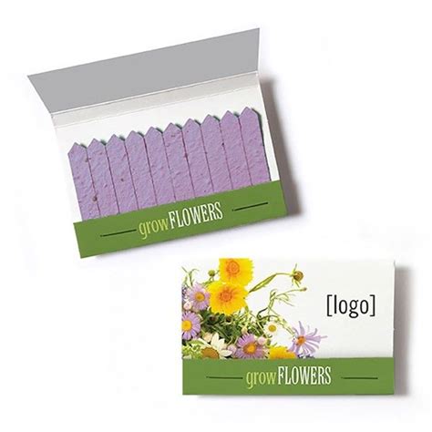 Custom Seed Paper Matchbook