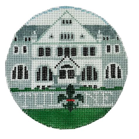 Tulane Round Gibson Hall Needlepoint Com