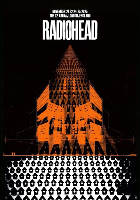 Radiohead Official Tour Poster 2025 Prints4u