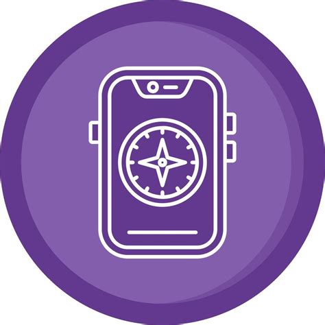 Compass Solid Purple Circle Icon 37505653 Vector Art At Vecteezy