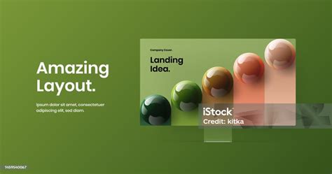 독특한 웹 사이트 화면 디자인 벡터 일러스트 레이 션입니다 현대 컴퓨터 모니터 모형 프리젠 테이션 템플릿입니다 0명에 대한 스톡 벡터 아트 및 기타 이미지 Istock