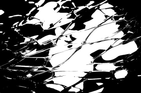 Premium Vector Broken Glass Black Grungy Overlay Texture On White Background Vector