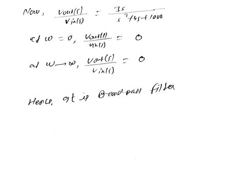 [solved] please find solution find transfer function of the circuit