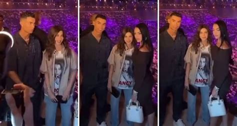 شاهد نانسي عجرم برفقة رونالدو وجورجينا في موسم الرياض