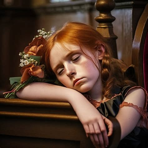 Young Girl Sleeping In Church By Mrjsaiart On Deviantart