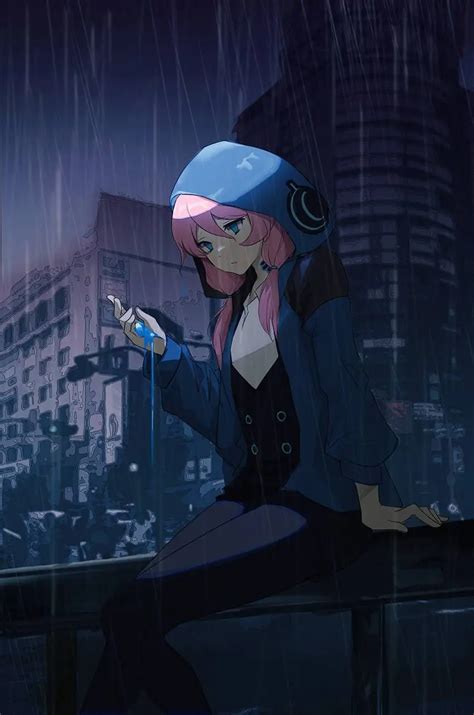 Blue Poison In The Rain Scrolller