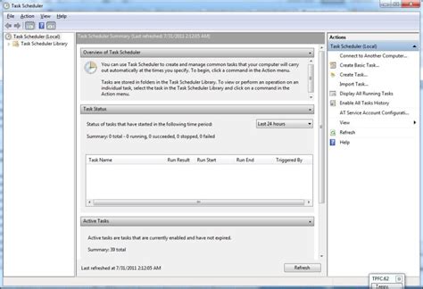 Task Scheduler Service Properties Inactive In Windows Vista Windows Diary