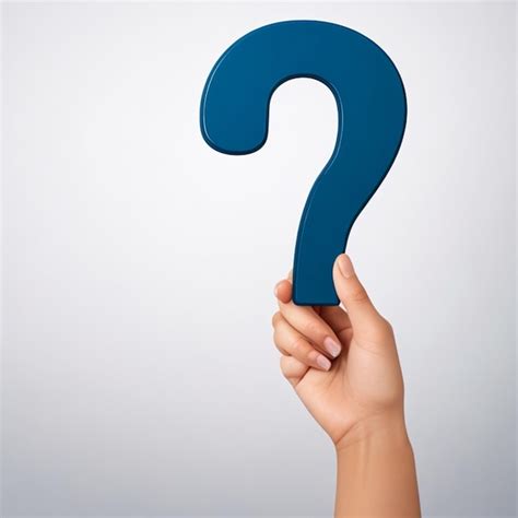 premium photo hand holding question mark