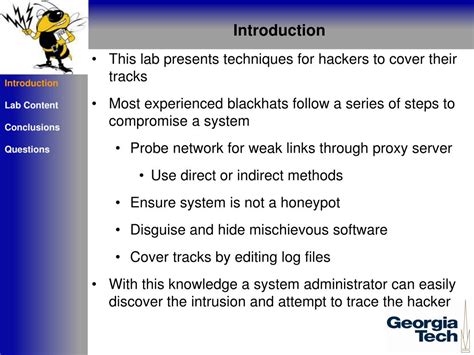 Ppt How Hackers Cover Their Tracks Ece 4112 May 1st 2007 Powerpoint Presentation Id842437