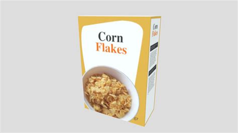 Food Box Corn Flakes Download Free 3d Model By Pasha Homxis Mydqyp Junke1 [89272af] Sketchfab