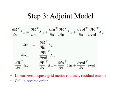 Ppt A Discrete Adjoint Based Approach For Optimization Problems On 3d