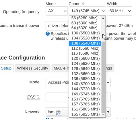 RT Channel Unavailable Network And Wireless Configuration OpenWrt Forum