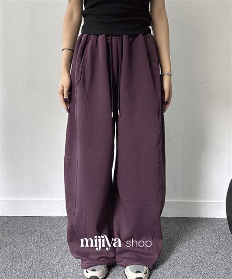 기모선택 오버핏 벌룬 트레이닝 와이드 팬츠 5colors 에이블리