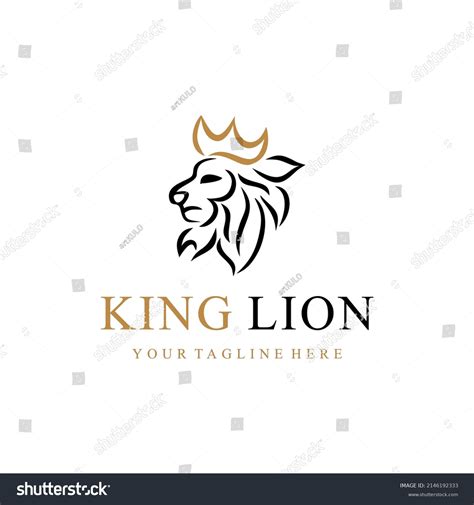 킹 라이온 로고 고급 라이온 로고 스톡 벡터로열티 프리 2146192333 Shutterstock