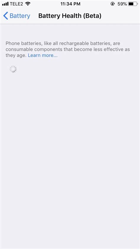 [bug] Ios 11 3 Beta 6 Battery Health Beta Not Working Just Loading Iphone 7 R Iosbeta